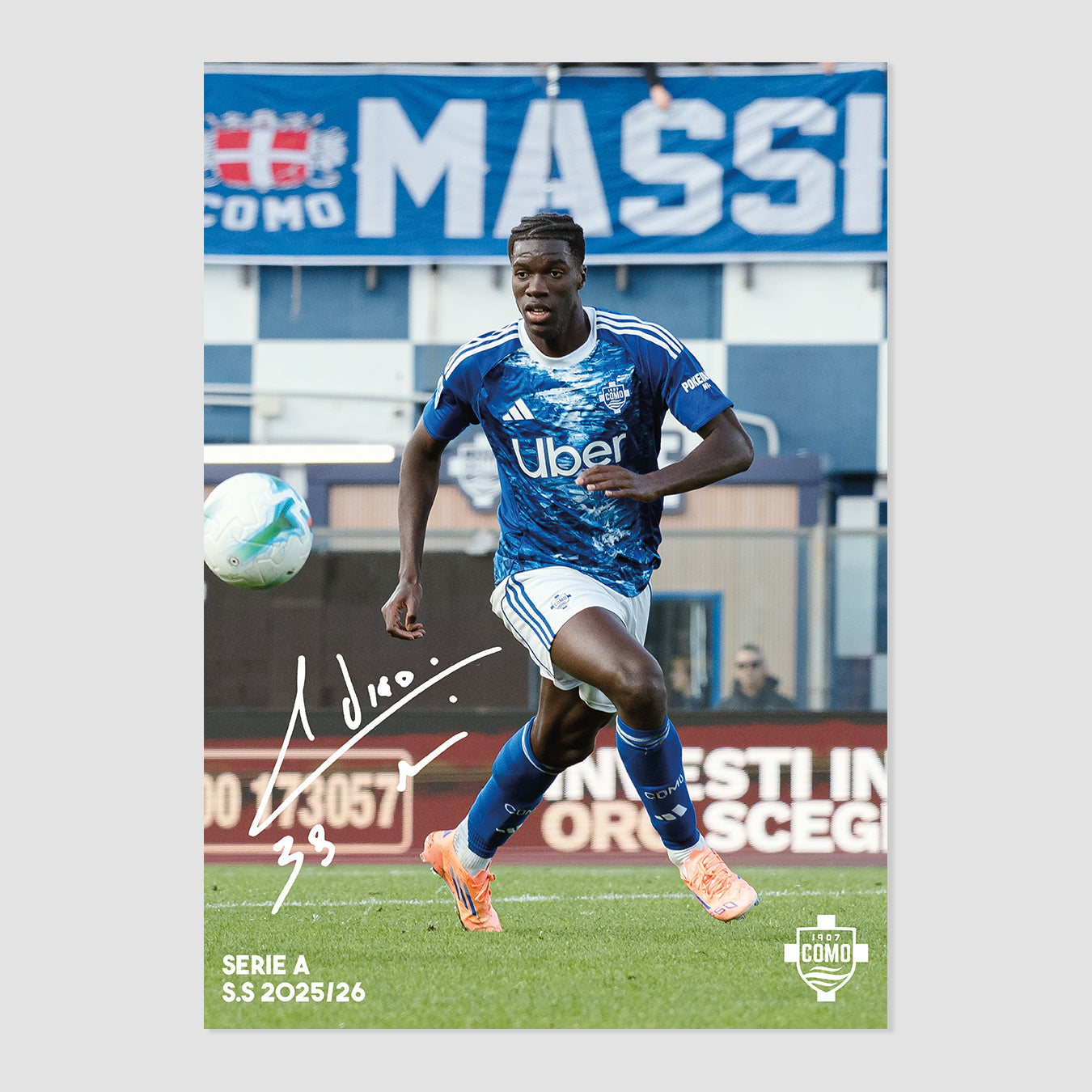 Assane Diao Poster A3 Printed Signature